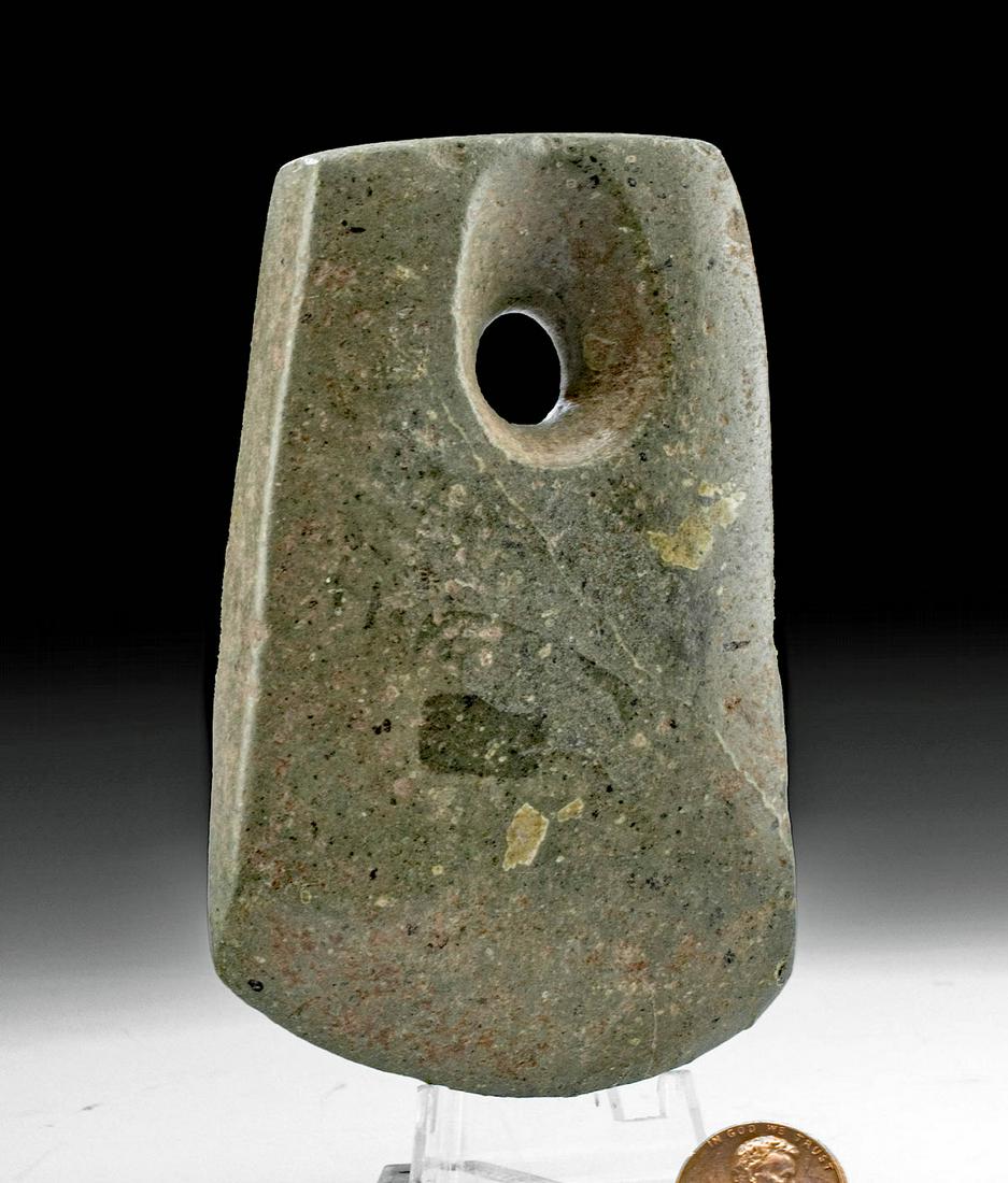 Valdivian Carved Greenstone Axe W/ Hole