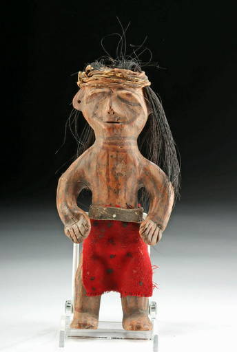 Early 20th C. Native American Yuma Clay Doll