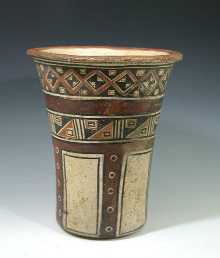 Pre-Columbian Inca Polychrome Kero - Feb 13, 2010 | Artemis Gallery in CO