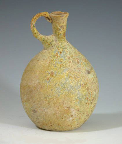 Roman Glass Ovoid Form Bottle