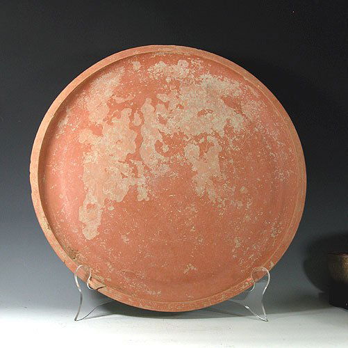 309: Large Roman Redware Pottery Plate