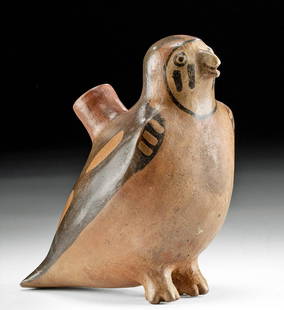 Pre Columbian Nazca Bird Vessel