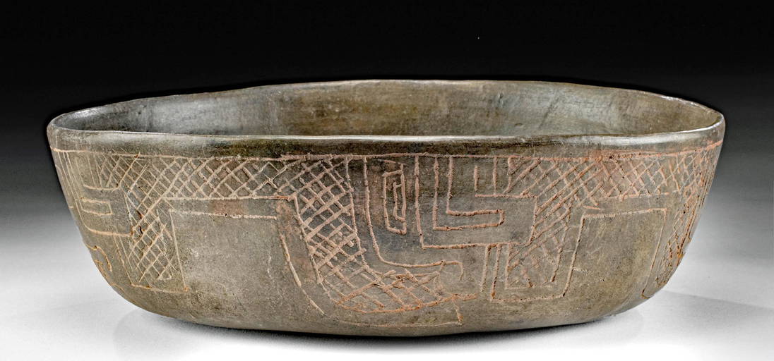 Chavin Incised Pottery Bowl w/ Cinnabar, ex-Museum - Jul 01, 2021 ...