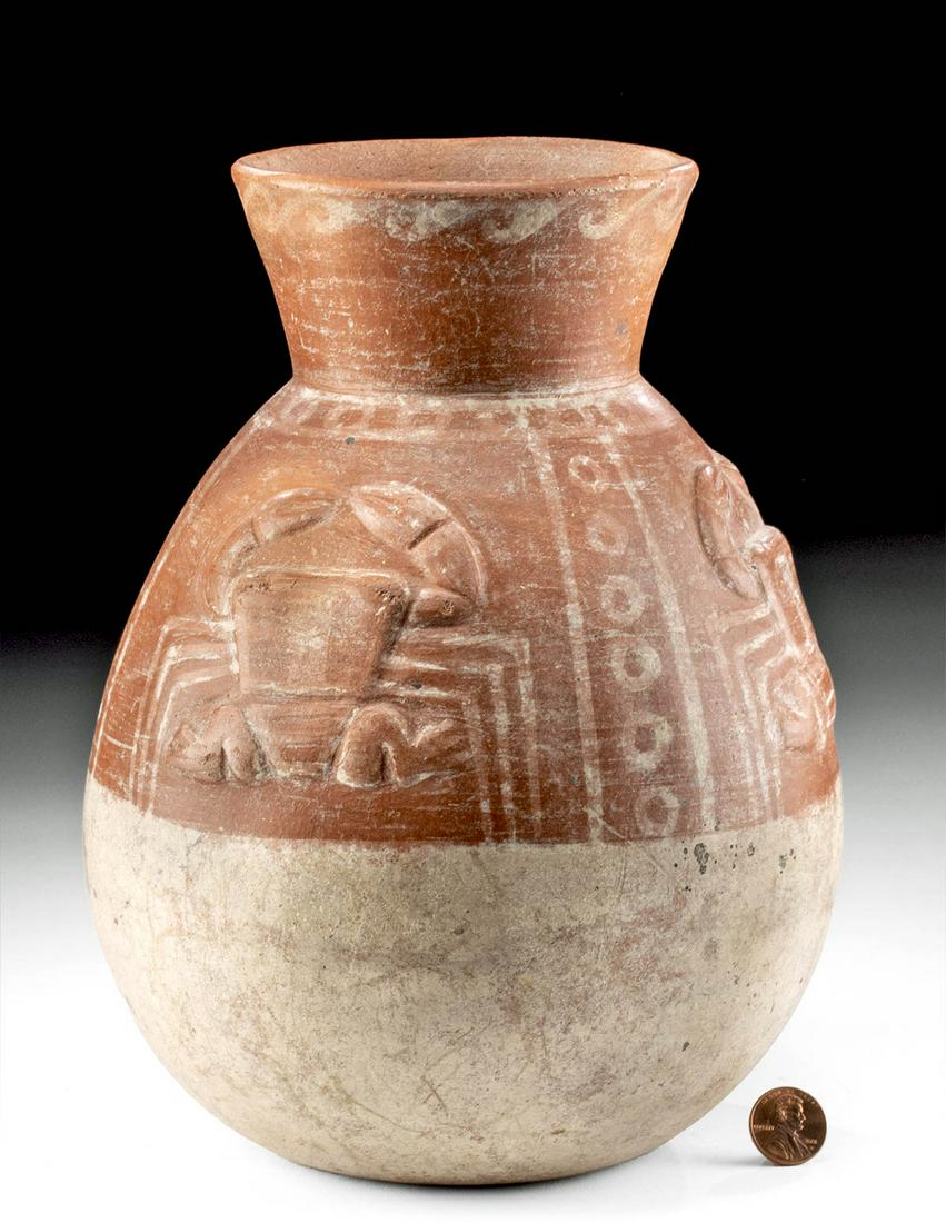 Moche Pottery Jar w/ Crabs, ex-Museum - Jul 01, 2021 | Artemis Gallery ...