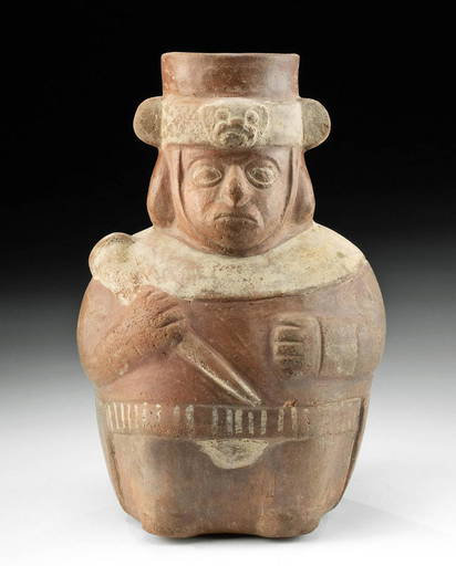Moche Pottery Shaman Jar w/ Jaguar Headdress, ex-Museum - Jul 22, 2021 ...