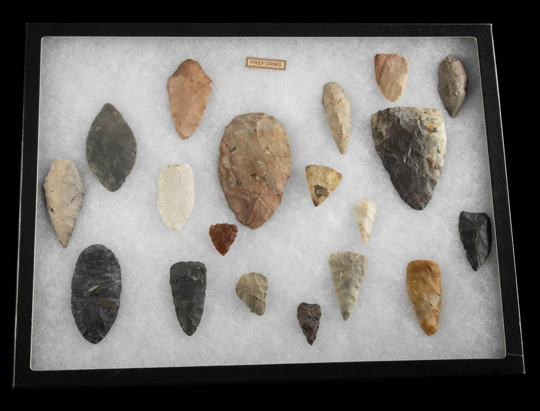 19 Native American Archaic Preform Stone Tools | Barnebys
