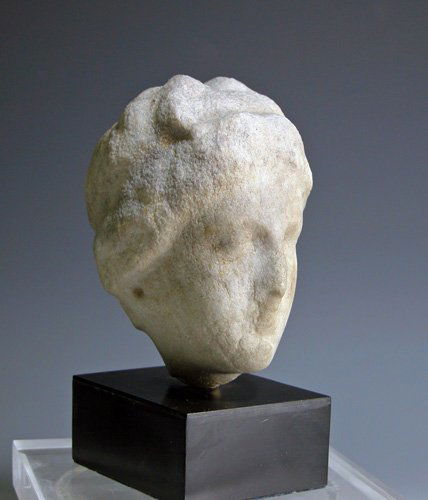 Greek Hellenistic Marble Head, Ex Charles Ede