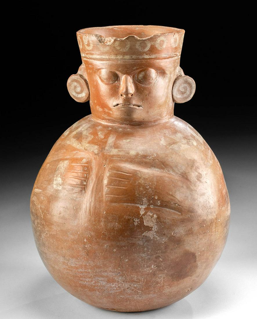 Moche Pottery Figural Jar, ex-Museum | Barnebys