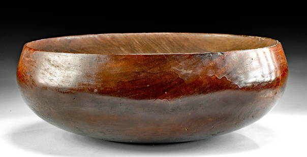 19th C. Hawaiian Calabash Bowl Kou Wood
