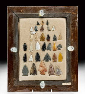 Collection Of Archaic Arrowheads, Projectile Points