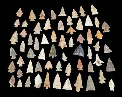 Collection Of Archaic Arrowheads, Projectile Points