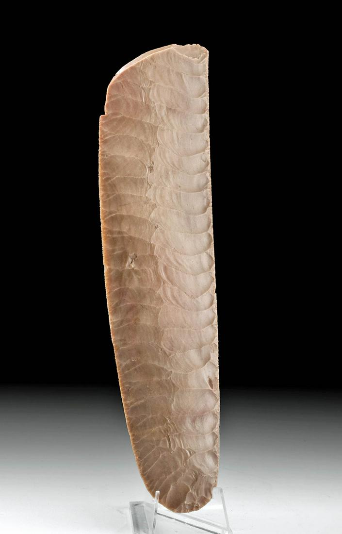 Rare Egyptian Predynastic Naqada III Flint Knife Blade | Barnebys