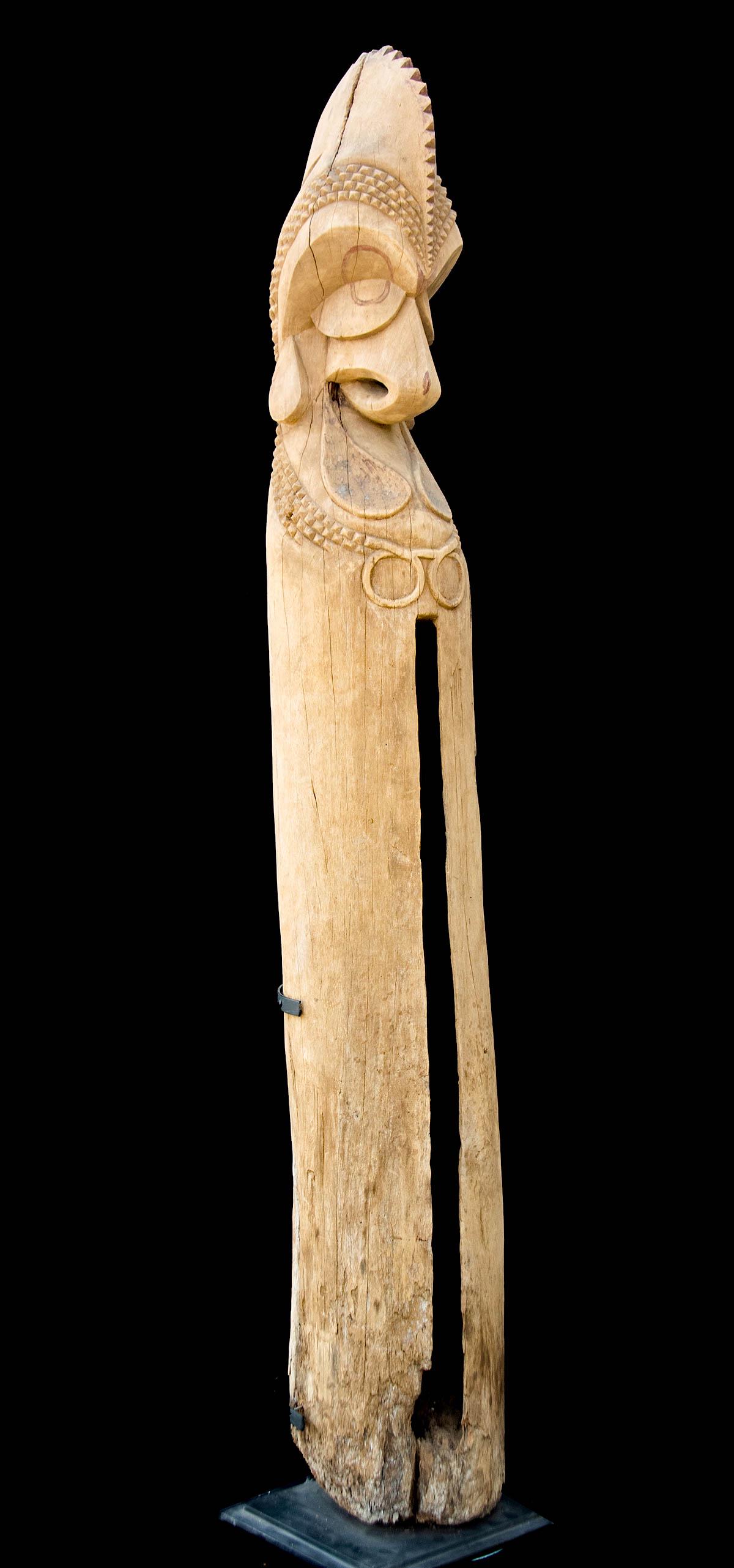 Monumental Early 20th C. Vanuatu Wood Slit Drum