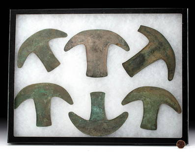 6 Aztec Copper Hoe Currency Money