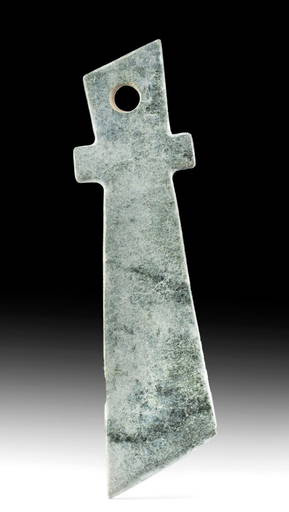 Neolithic Chinese Longshan Nephrite Jade Ritual Blade