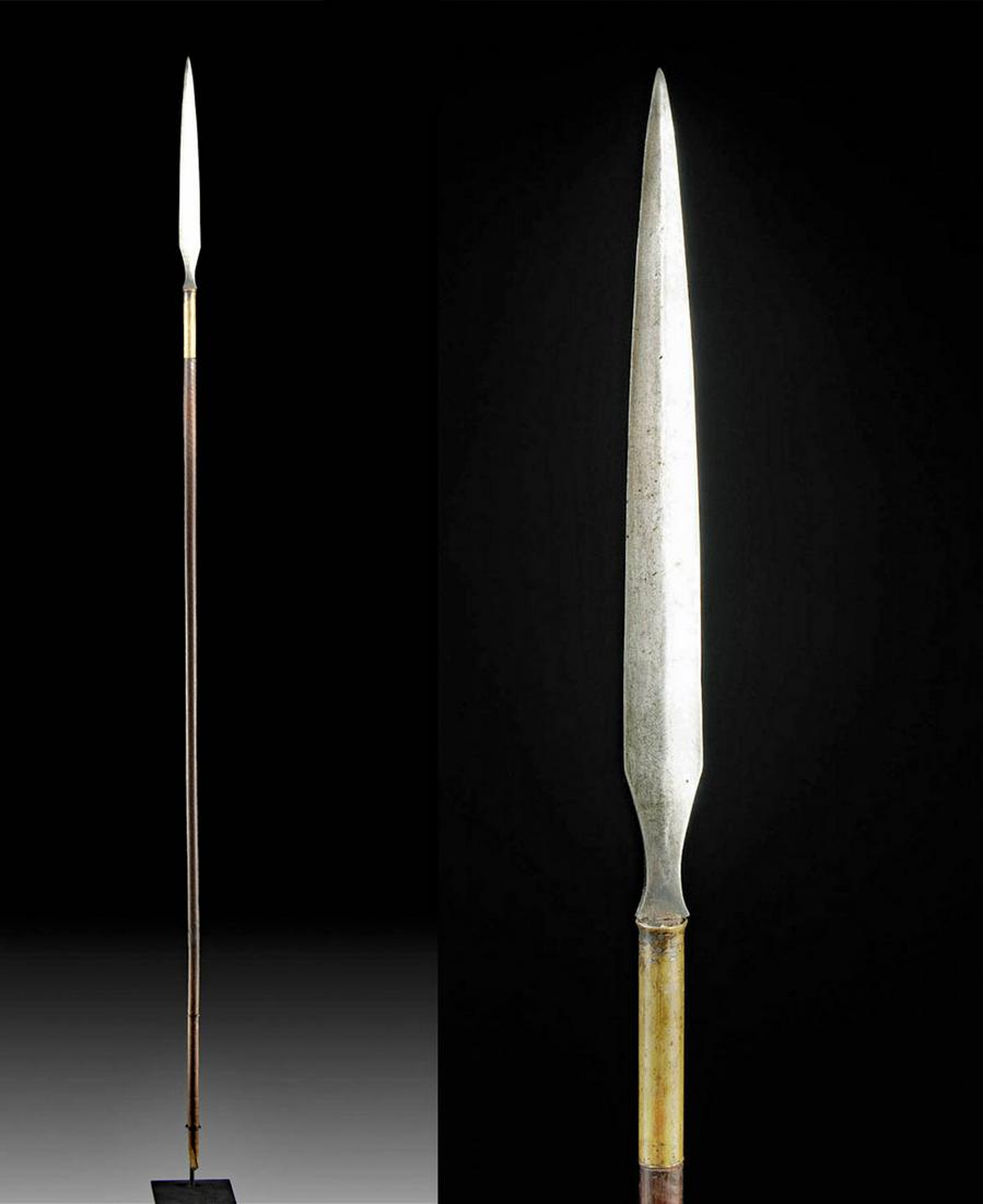 19th C. Filipino Moro Sibat Spear, Budiak Style | Barnebys