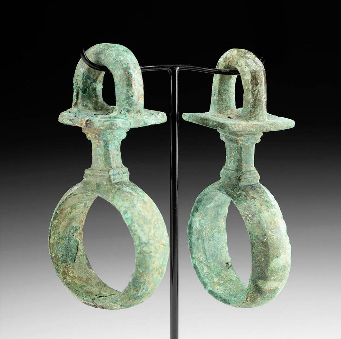 Roman Leaded Bronze Chariot Terret Rings (pr) | Barnebys