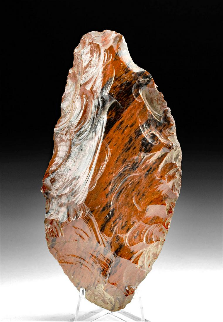 Rare Native American Archaic Mahogany Obsidian Hand Axe - Feb 10, 2022 ...