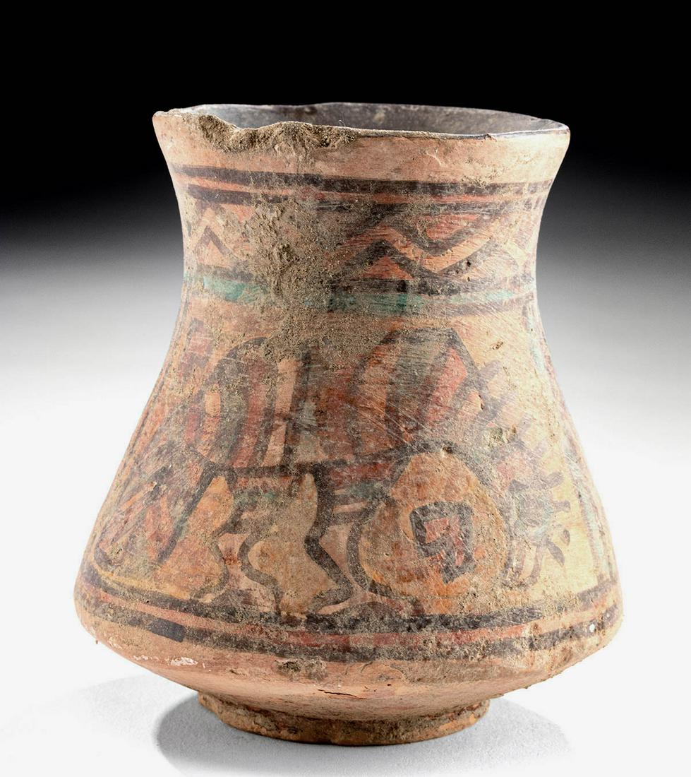 Indus Valley Polychrome Jar W/ Avian Motif