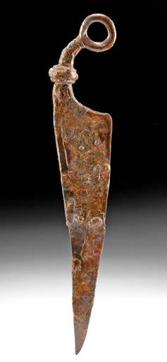 Celtic La Tene Iron Ring Pommel Dagger / Short Sword