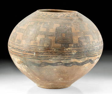 Huge Indus Valley Pottery Jar W/ Ibex, Tl Tested