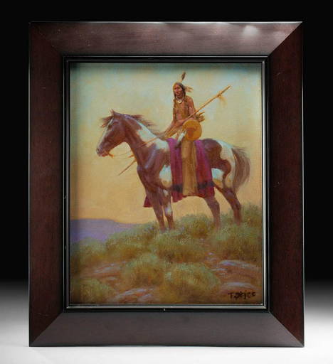 Tom Grice Painting - Native American on Horseback - Apr 14, 2022 ...