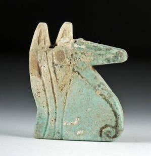 An Ancient Egyptian Faience Amulet Of The Wadjet Eye