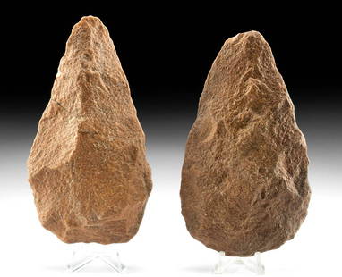 5 5/8" Acheulean Stone Early Man Hand Axe, Northern Africa, Acheulean ...