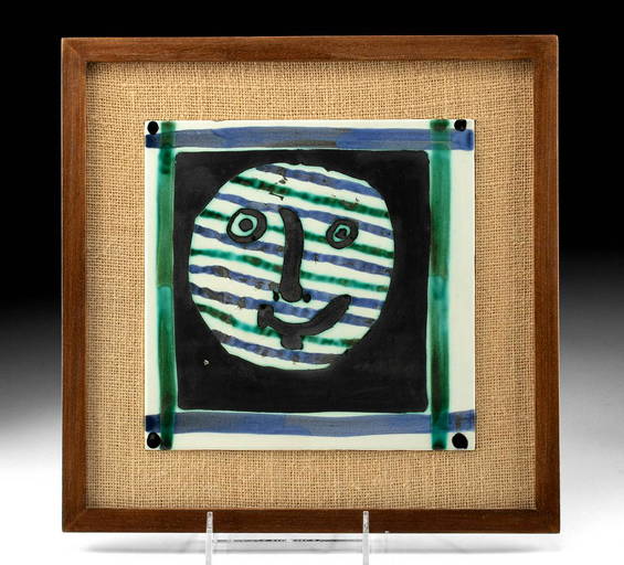 Pablo Picasso Ceramic Tile - "Masque" (1956) - May 19, 2022 | Artemis ...