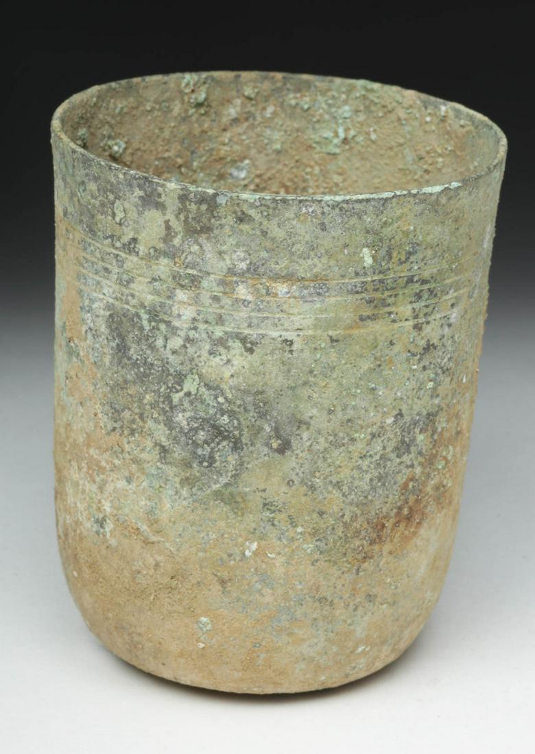 Buy Roman Incised Bronze Drinking Vessel | Artemis Gallery in CO