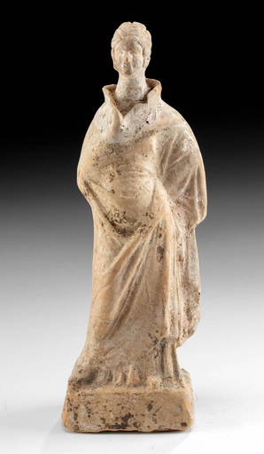 Greek Canosan Pottery Female Votive Figure
