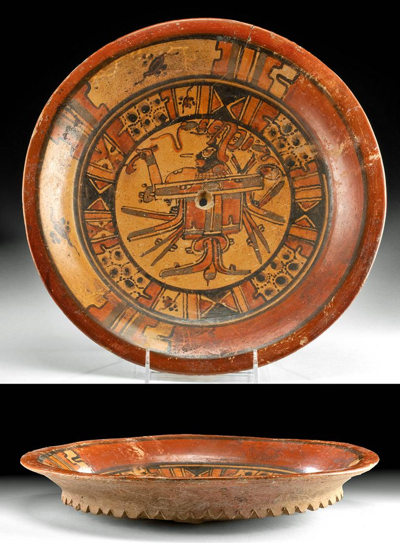 Buy Superb Maya Polychrome Tripod Plate, ex-Sotheby's | Artemis Gallery ...
