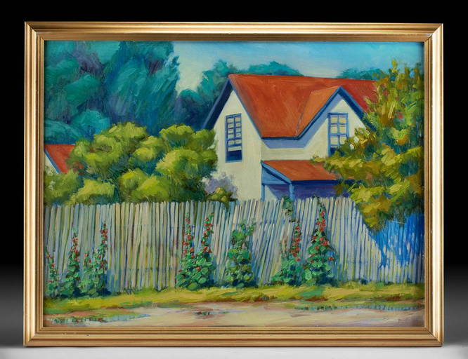 Framed Bob Rohm Painting of Country Cottages (1990s) - Jul 21, 2022 ...