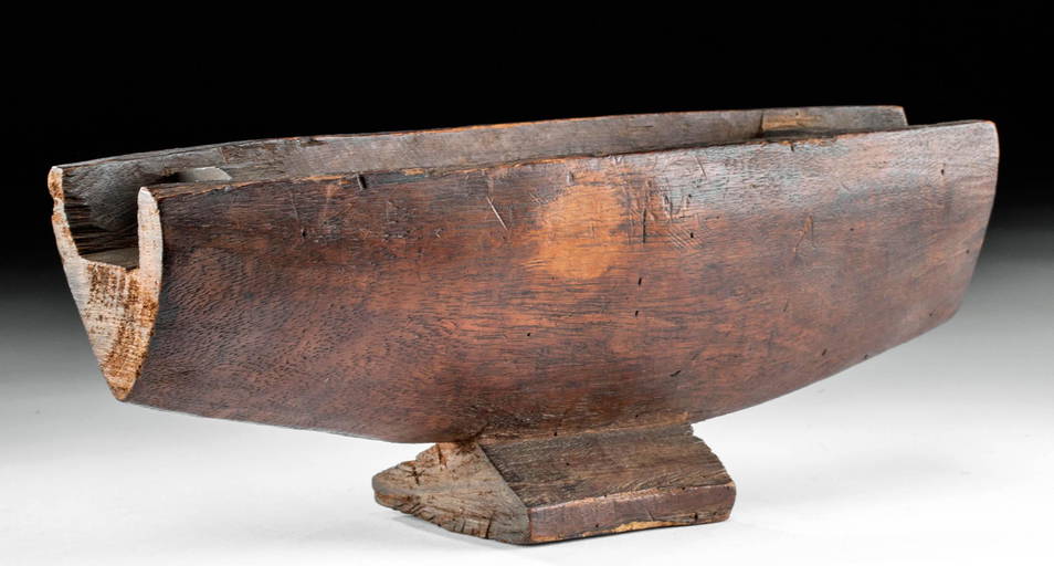 19th C. Fijian Wood Percussion Instrument Lali Ni Meke