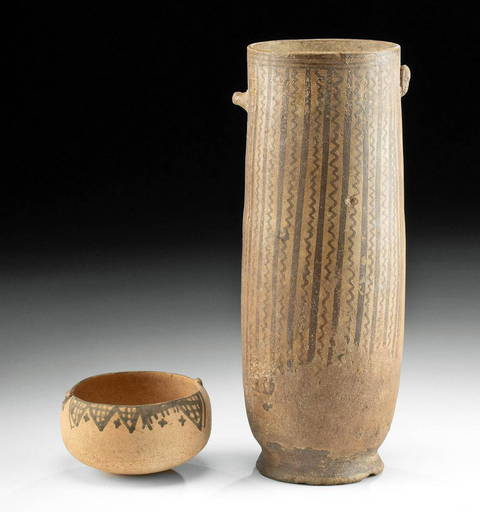 Chancay Pottery Vessels w/ Linear Decorations - Aug 25, 2022 | Artemis ...