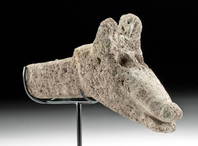 Aztec Stone Coyote Head Tenon (#0185B) on Aug 25, 2022 | Artemis ...