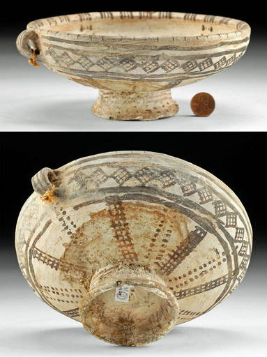 Amlash Bichrome Pottery Milk Bowl w/ Geometrics (#0041) on Sep 01, 2022 ...