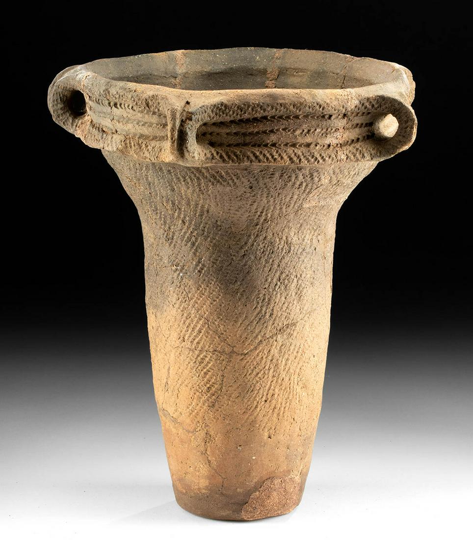 Japanese Jomon Pottery Jar, Tl Tested