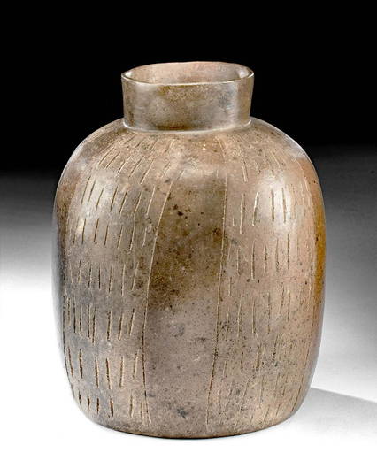 Chavin Pottery Vessel w/ Incised Motifs (#0170) on Sep 01, 2022 ...