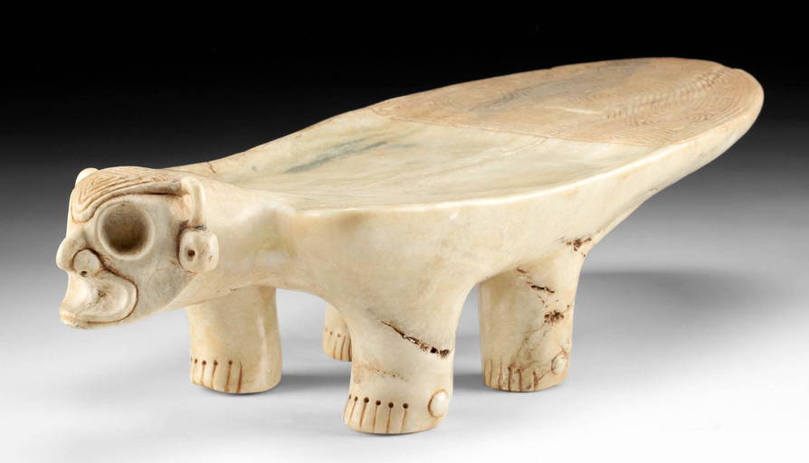 Important Taino Marble Duho / Ceremonial Stool - Sep 01, 2022 | Artemis ...