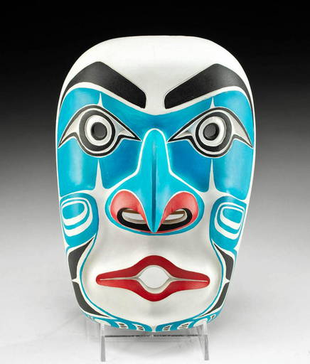 Signed Squamish Wood Hawk Mask by Eric Baker (1990) (#0221) on Sep 01 ...