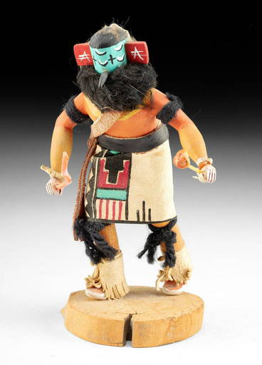 20th C. Hopi Wood Roadrunner / Hospoa Kachina Doll (#0267) on Oct 09 ...