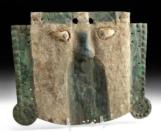 Sican Copper Mask w/ Nacre Eyes & Dangler Ornament - Oct 20, 2022 ...