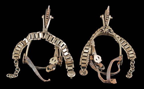 Louie Cowboy Traylor Prison Spurs, C. 1940s