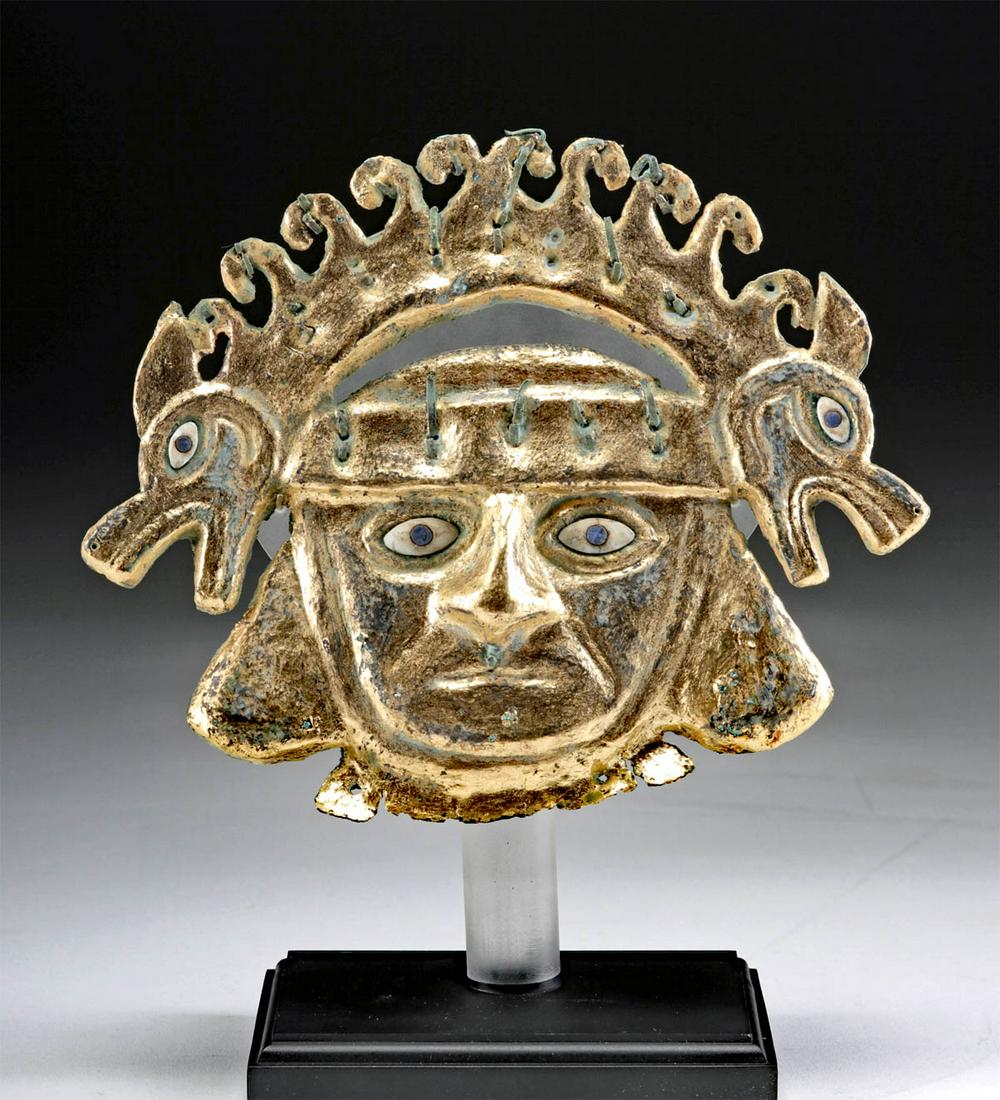 Moche Loma Negra Copper Mask Powerful Lord