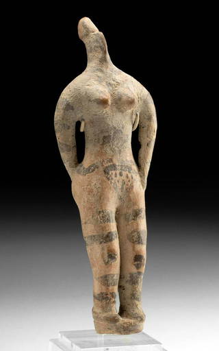 Rare Tel Halaf Pottery Standing Fertility Idol / Mother (#0065C) on Nov ...