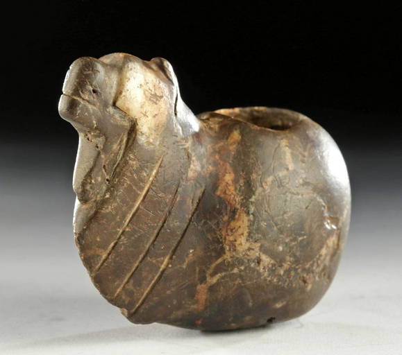 Peruvian Inca Stone Canopa Llama Effigy