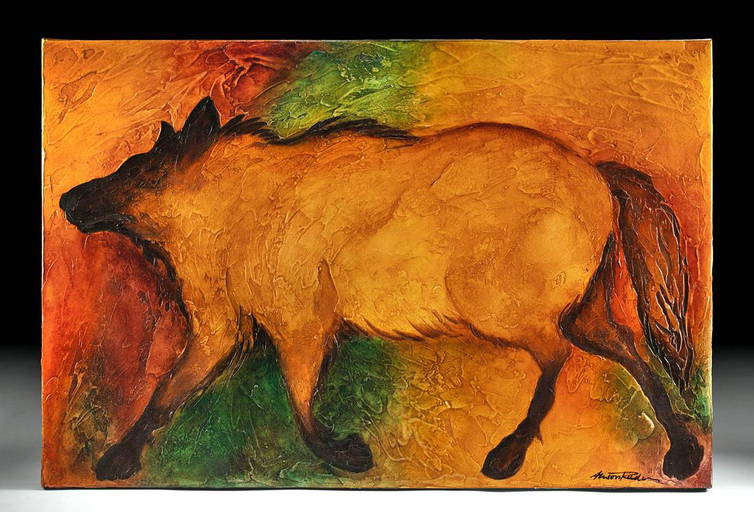 Signed Alison Dearborn Painting "inner Glow" (2007)