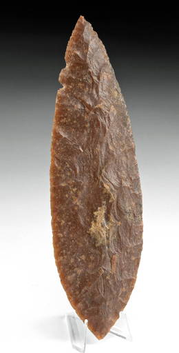 Aztec Flint Sacrificial Knife, Tecpatl, Ex Arte