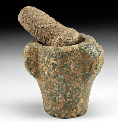 Buy Late Roman / Medieval Stone Mortar & Pestle | Artemis Gallery in CO